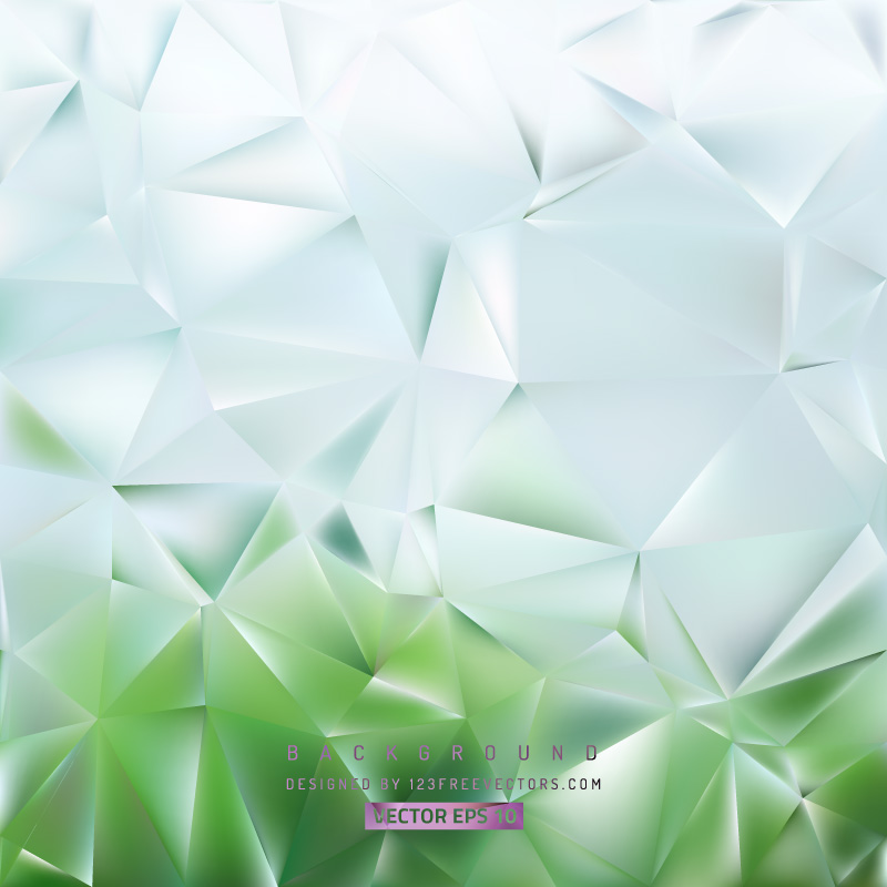 Abstract Light Green Geometric Polygon Background