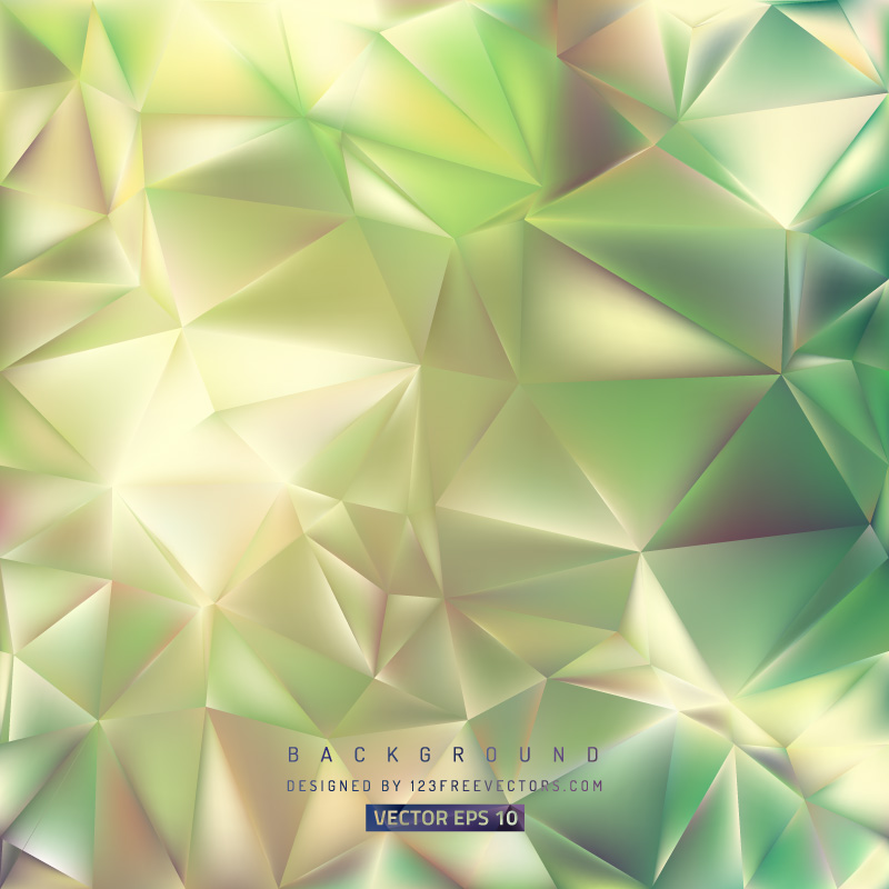 Abstract Green Polygonal Background Design