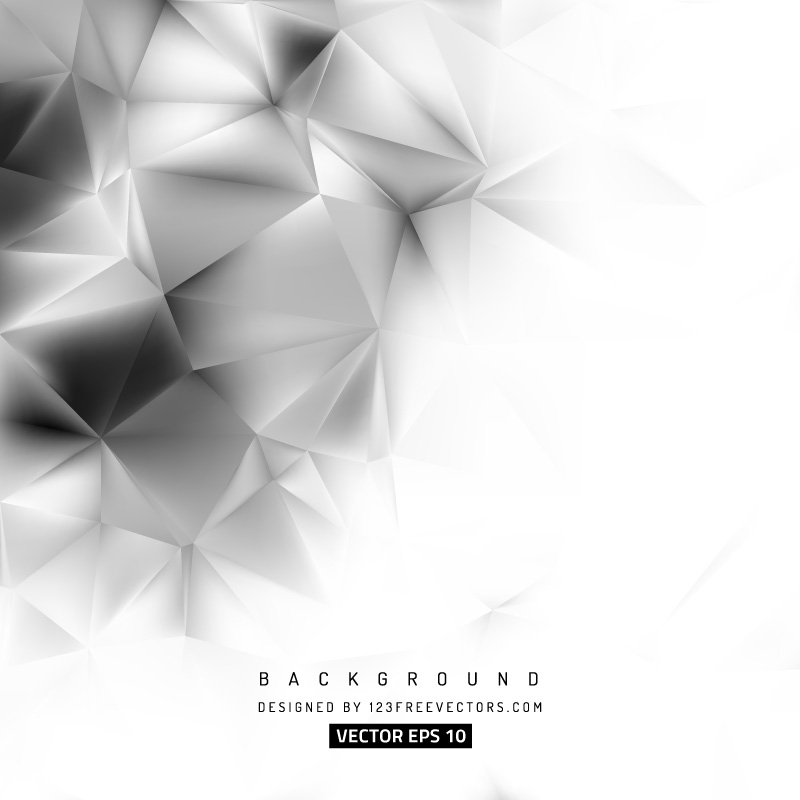 Abstract Light Gray Polygon Pattern Background