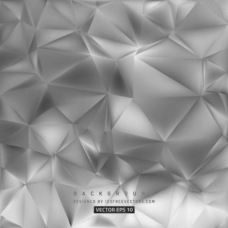 Gray Polygon Triangle Pattern Background