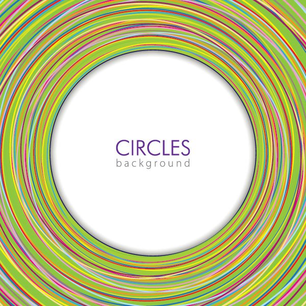 Circles Background Free Vector