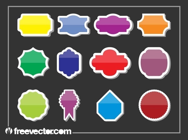 Explore Our Vibrant Collection Of Sticker Vector Designs | 123freevectors