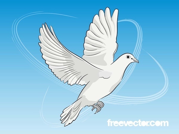 Flying Pigeon Free Vector