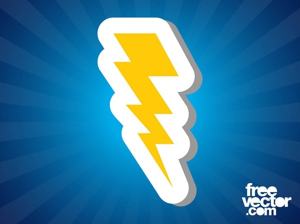Lightning Bolt Icon Free Vector