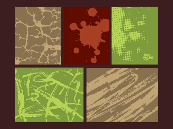 Organic Textures Free Vector