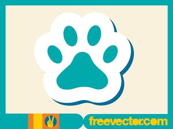Dog Paw Free Vector