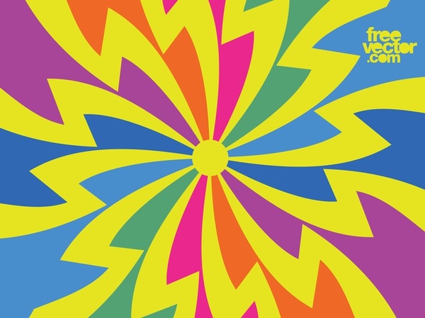 A Dazzling Array Of Psychedelic Vector Art | 123freevectors