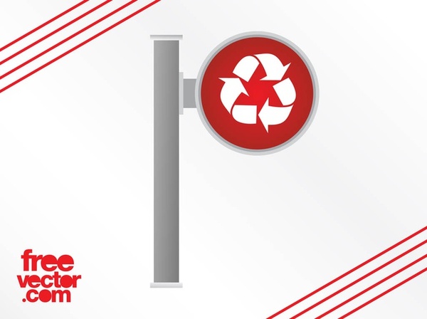 Recycling Sign Free Vector