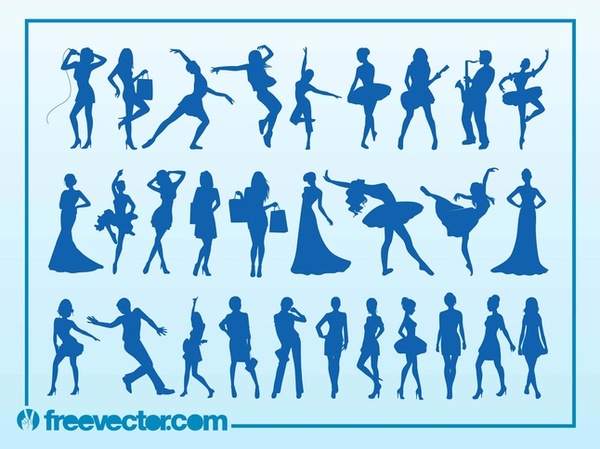 Silhouettes Free Vector
