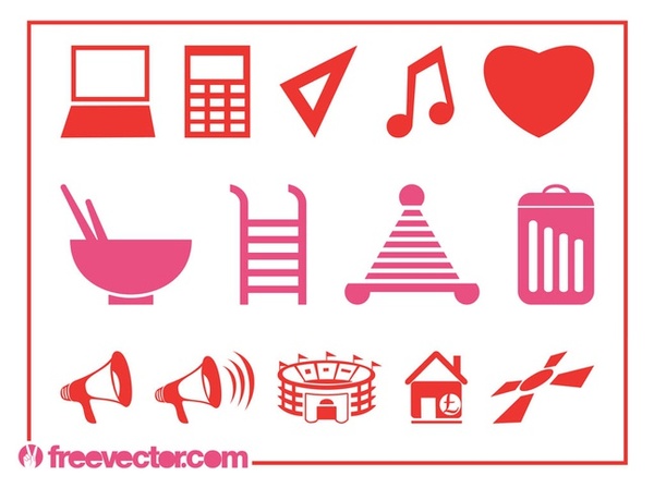 Symbols and Icons Free Vector