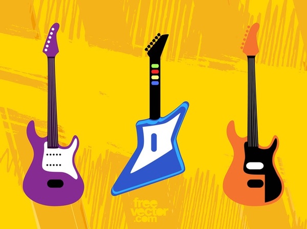 Stellar Array of Guitar Vector Arts : Discover 36 Unique Designs