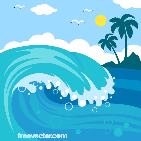 Wave Free Vector