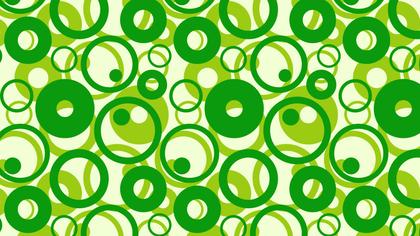 Free Green Overlapping Circles Pattern Background Vector Art