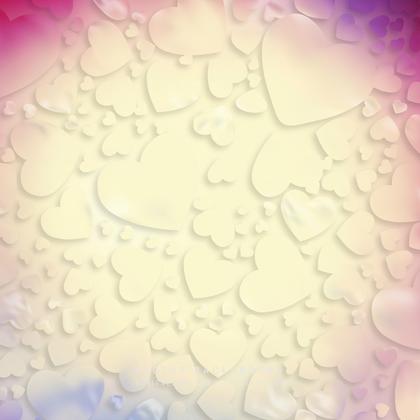Abstract Light Color Heart Background