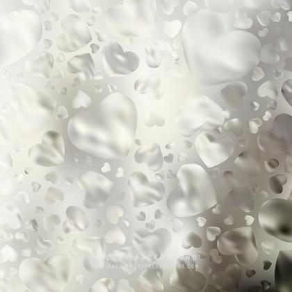 Abstract Gray Loving Heart Valentine Background