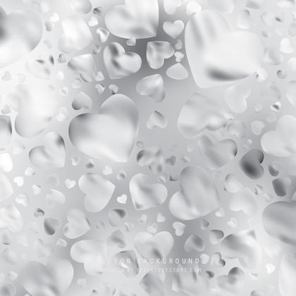 Abstract Gray Loving Heart Valentine Background