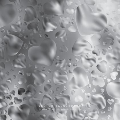 Valentines Day Gray Heart Background