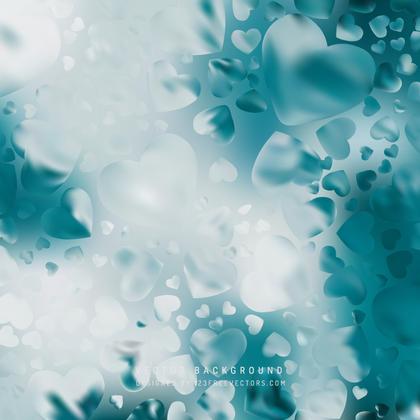 Light Turquoise Heart Background