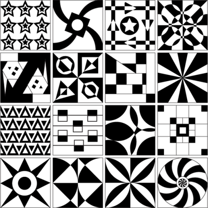 Tile Design Patterns Free Vector Resource