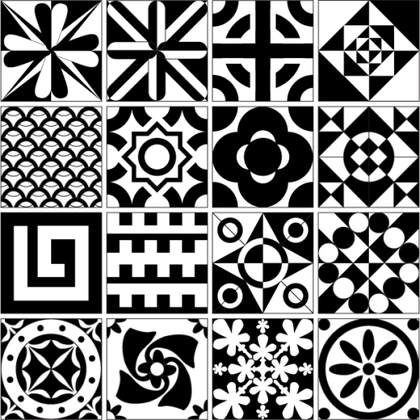 Tile Design Patterns Free Vector Resource