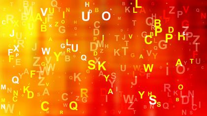 20+ Red And Yellow Alphabet Letters Background | Free Vectors, Photos ...
