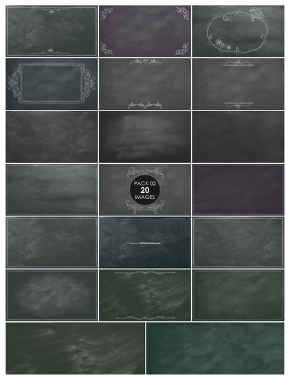 20 Chalkboard Background Pack 02