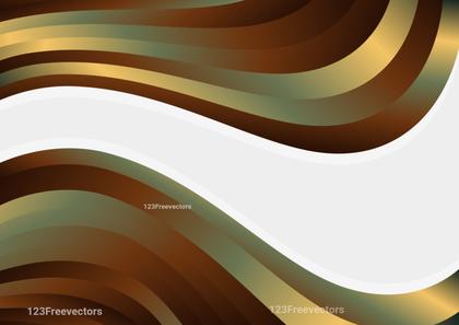 Brown Green and Gold Business Card Background Template Illustrator