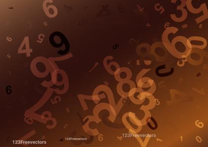 Abstract Pink Blue and Yellow Numbers Background