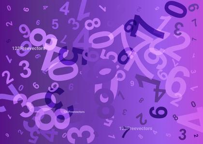 Free Pink and Green Abstract Numbers Background