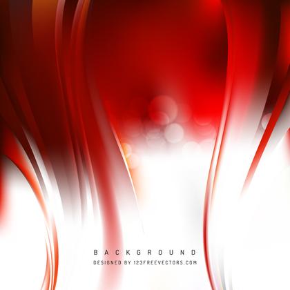 Abstract Red White Wave Design Background