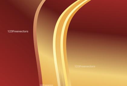 Abstract Red and Gold Gradient Vertical Wave Background Template Vector ...