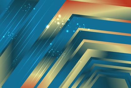 2 Red Blue And Gold Gradient Geometric Background | Free Vectors ...
