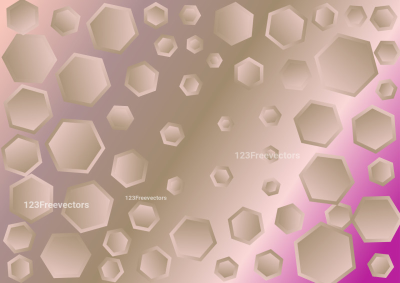 Abstract Pink and Brown Gradient Hexagon Shape Background Vector ... Abstract Pink and Brown Gradient Hexagon Shape Background Vector ...