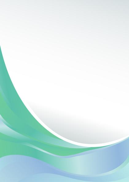 Free Blue and Green Wave Business Background