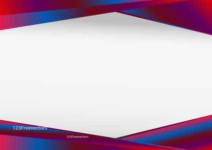 Red and Blue Blank Business Card Design Background Illustration