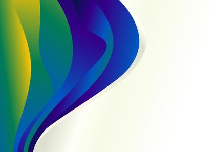 Free Abstract Blue Green and Yellow Wavy Background with Space for Your ...