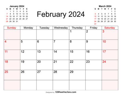 130+ 2024 Monthly Calendar Template | Free Vectors | Free Images ...