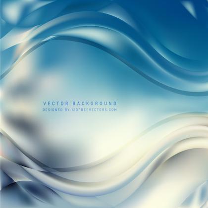 Blue Gray Wave Background Template