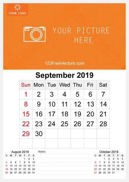 70+ September Calendar Template | Free Vectors, Photos, Artwork Images ...