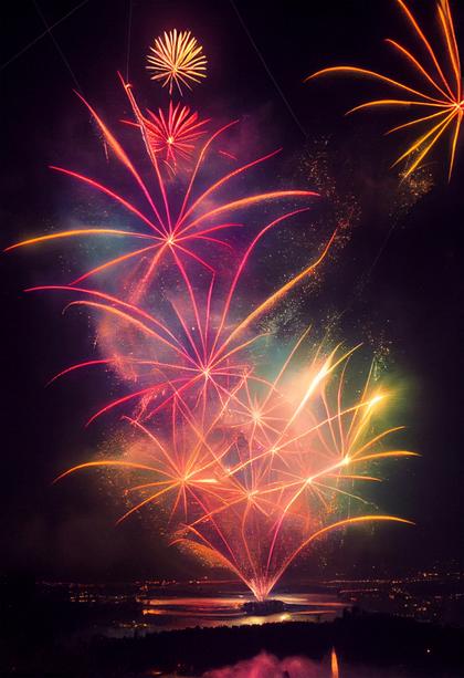 Free Diwali Fireworks Background Design