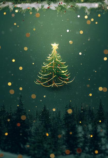 Free Download Christmas Tree Background Image