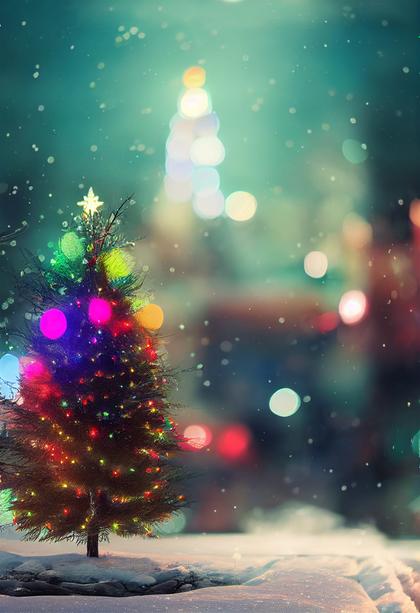 Free Download Christmas Tree Background