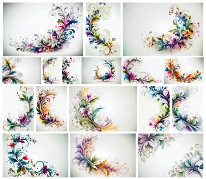 7 Colorful Flowers Design Bundles | Download High-resolution Images ...