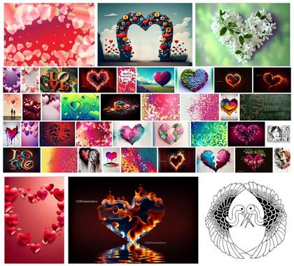 Colors Of Affection Unveiling Diverse Love Designs | 123freevectors