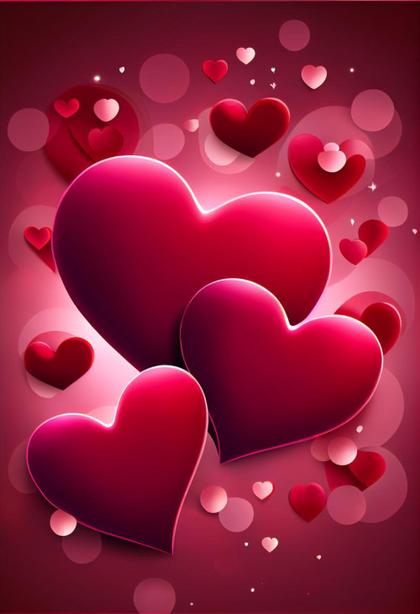 Free Download Lovely Valentines Day Background with Hearts Free Download Lovely Valentines Day Background with Hearts