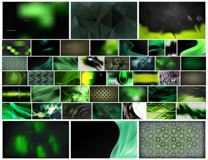 2 Green Black and White Background Design Bundles | Download High ...