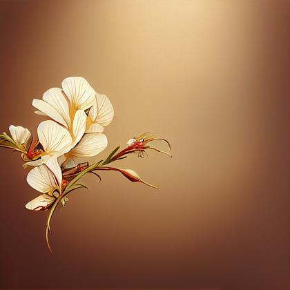 Free Brown Flower on White Background