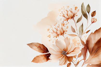 Free Brown Flower Background
