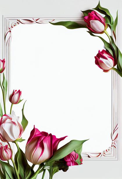 Free Download Tulip Flower Frame
