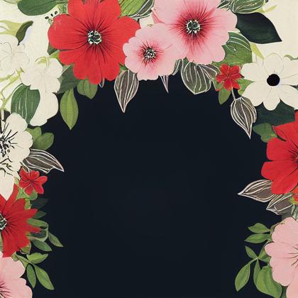 Free Download Flower Wedding Invitation